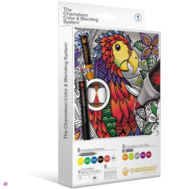 Chameleon Marker 6er Set + 5 Tops Intensivfarben+Blender+Spitzen, 39,
